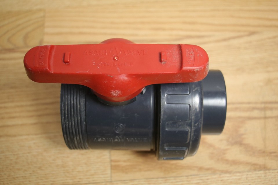 ASAHI AV VALVE, BALL VALVE, DN50, 2'' PVC, PN16, 90 DEG C, 4 BAR, 50-2 ...