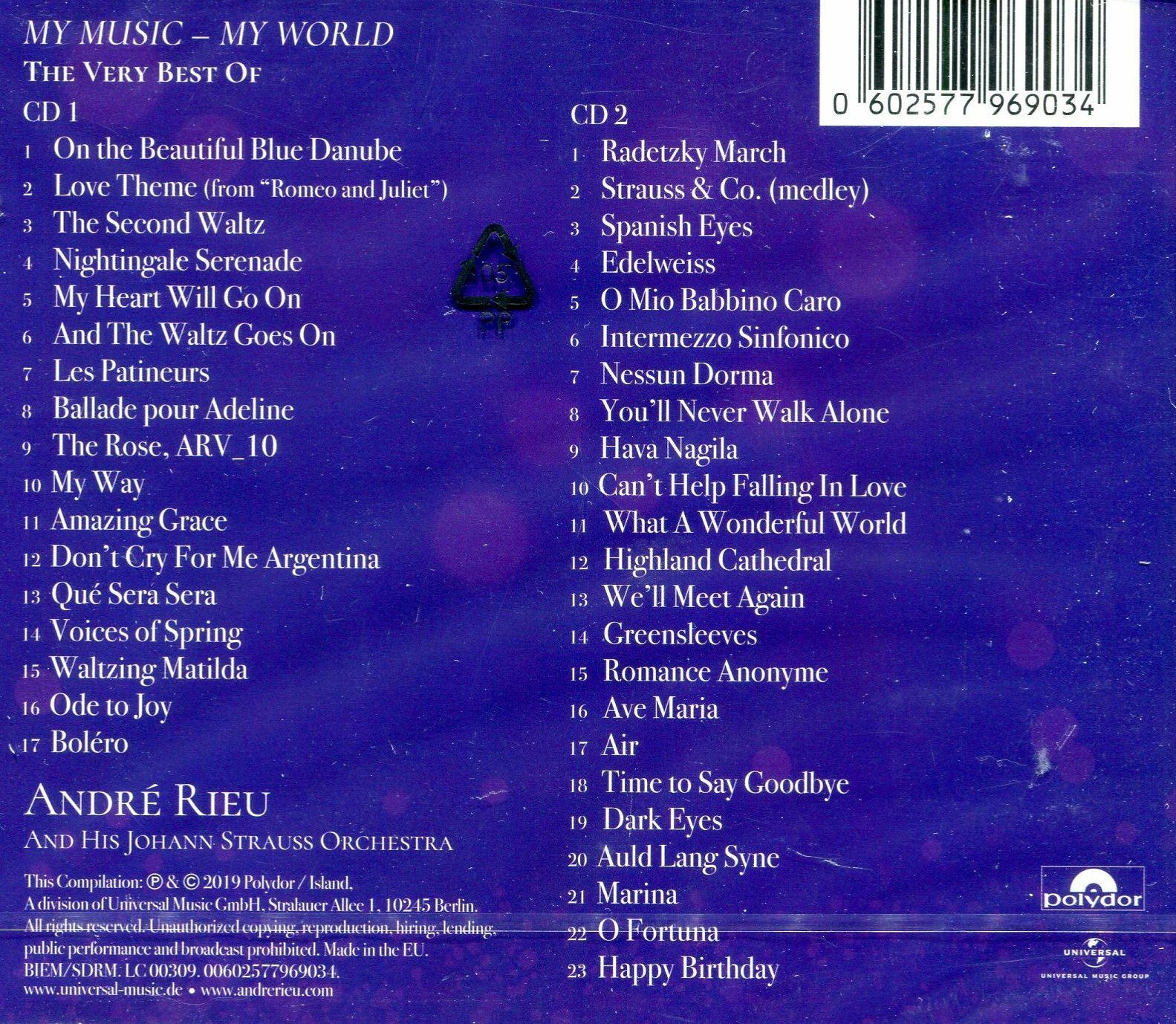 André Rieu : My Music, My World - The Very Best Of André Rieu (2 CD) | eBay