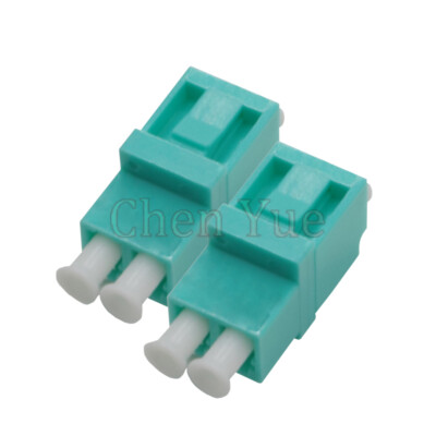 50pcs Fiber LC UPC MM OM3 Duplex Ordinary Adapter Optical Fiber ...