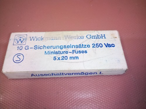 41571 (Box of 8 Fuses) Wickmann-Werke 5x20mm 250mA Glass Fuse* | eBay