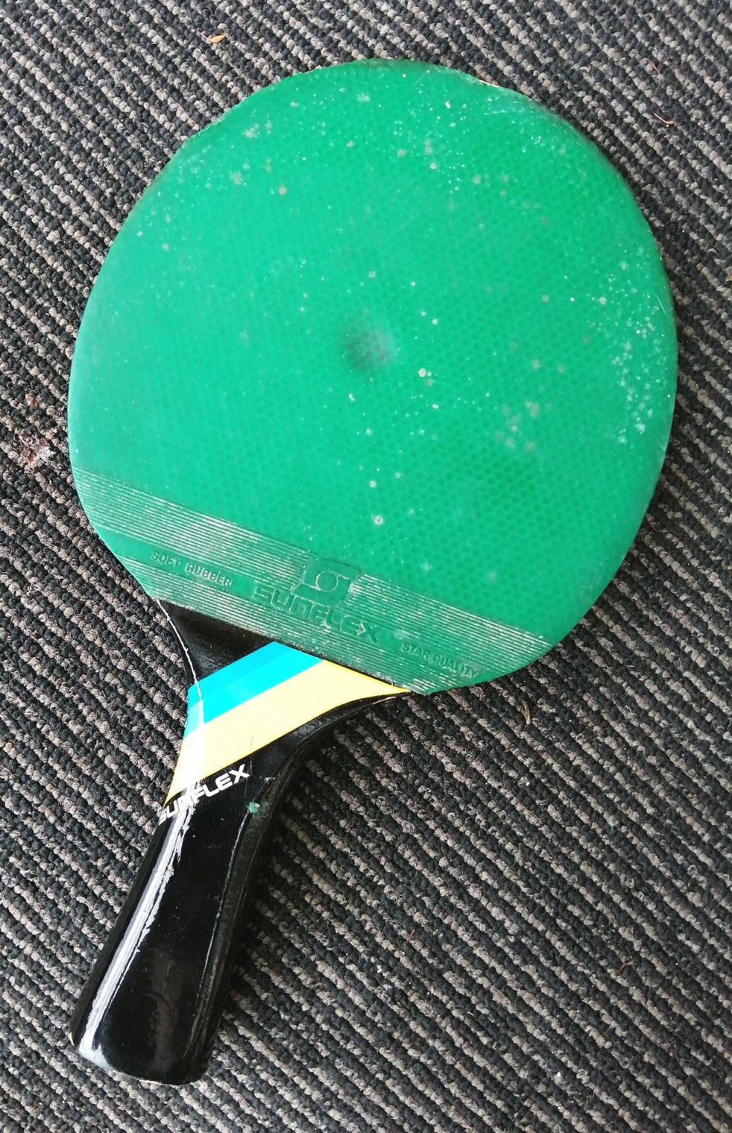 Red Dunlop Barna PVC Table Tennis case and Sunflex SkyLine bat Green ...