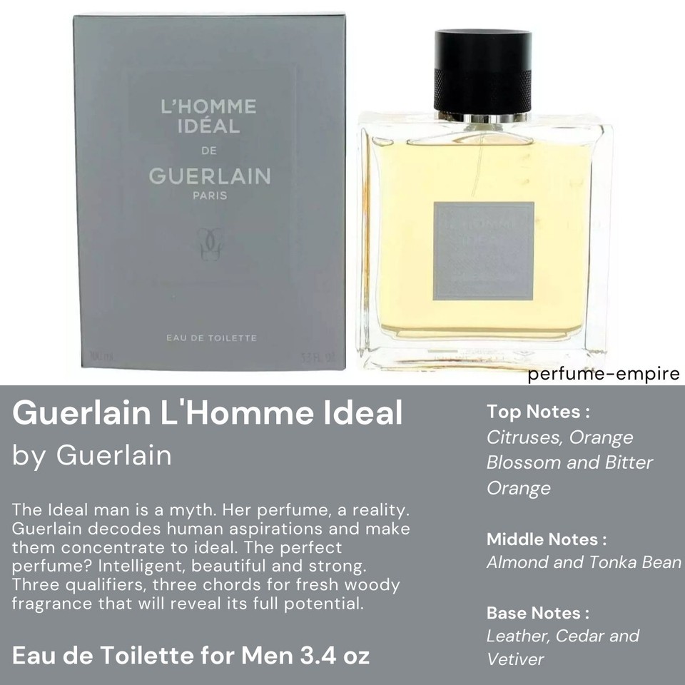 Guerlain L'Homme Ideal By Guerlain cologne EDT 3.3 /3.4 oz New in Box ...