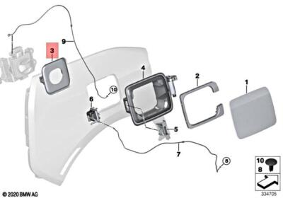 Genuine BMW I01 I01N Trim Charging Socket Cover OEM 51177335772 | eBay