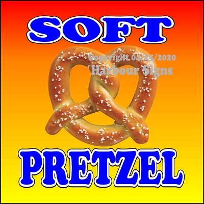 Soft Pretzel DECAL (Choose Your Size) Concession Food Truck Vinyl Sign ...