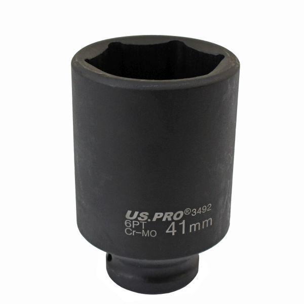 US PRO Impact Sockets Deep 1/2" Drive 6PT Hex 12PT Socket 10mm 13mm ...