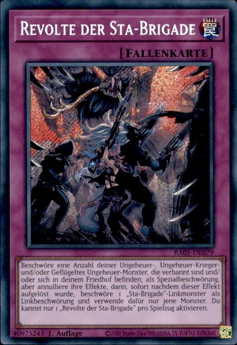 Yugioh RA01-DE079 - Revolte der Sta-Brigade - Secret Rare | eBay