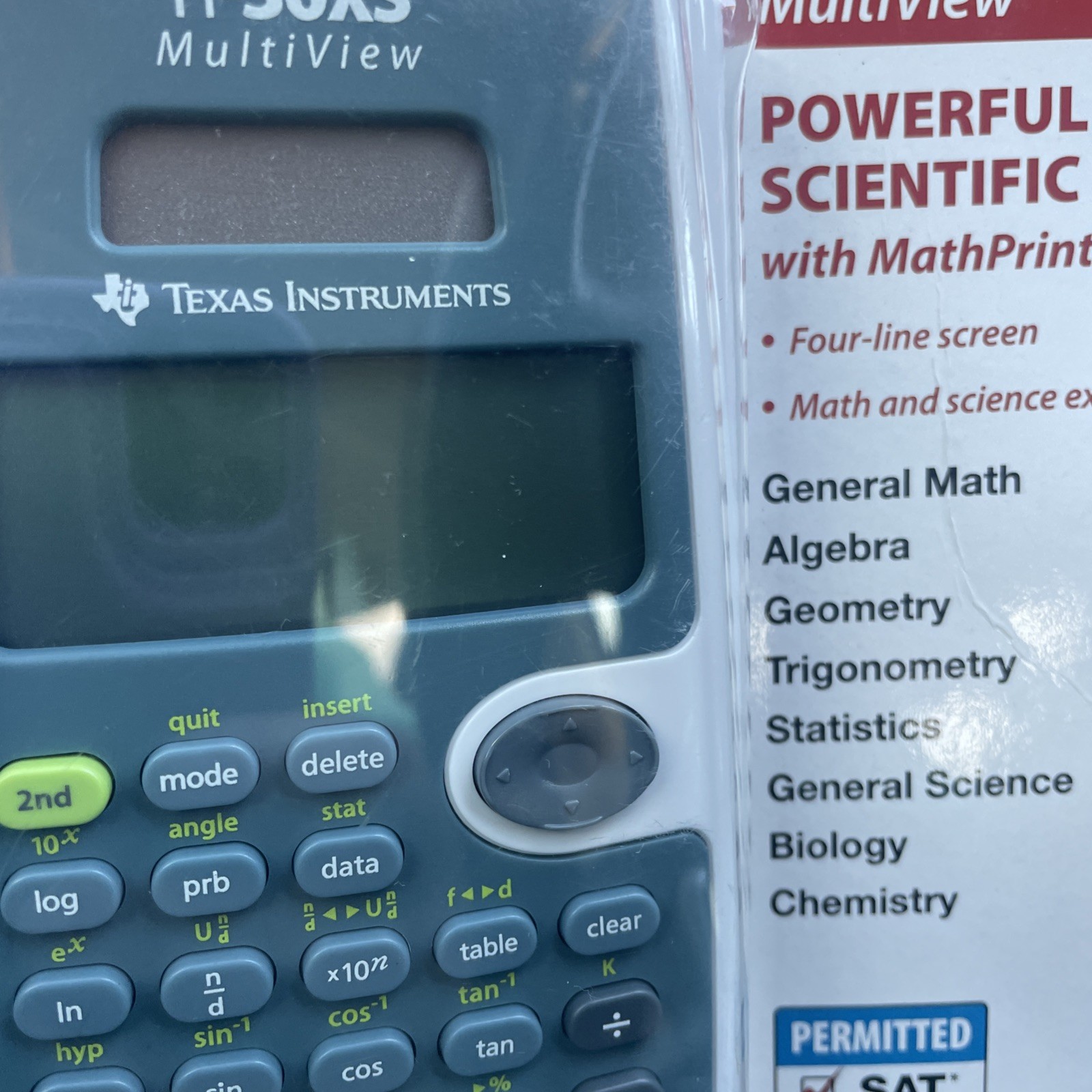 Texas Instruments TI-30XS MultiView Scientific Calculator - Blue for ...