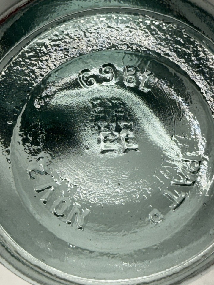The Queen Quart Size Antique Fruit Jar W/fancy Q, Very Crude W/correct ...