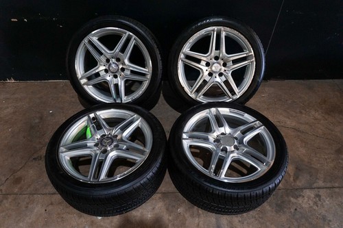 10-16 Mercedes E350 W212 OEM AMG 4 Wheel Rim Tires 245/40ZR18 98W 18 ...