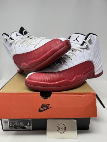 Nike Air Jordan 12 Retro Cherry 2023 Size 11 Authentic Used Aj12 Red ...