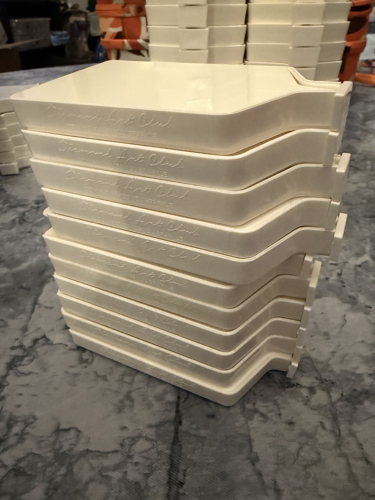 NEW DAC Diamond Art Club Lot Of 11 Small Slide Top Covered Trays | eBay