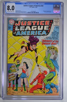 JUSTICE LEAGUE OF AMERICA #23 CGC 8.0 Origin 1st App. Queen Bee(Zazzala ...