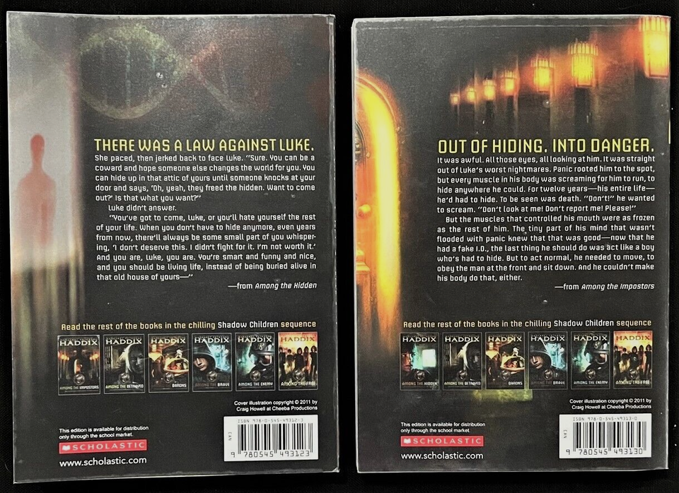 AMONG THE HIDDEN & AMONG THE IMPOSTERS (Book 1 & 2 in series) By ...