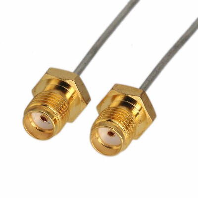 SMA Female to Female 0.047″ copper tube semi-rigid RF coax cable 2~40 ...