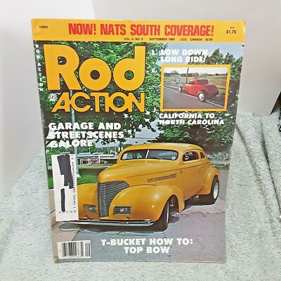 Rod Action Magazine September 1980 hot rod cars | eBay