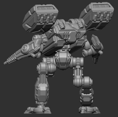 FF-Challenger "Fury Fang" - Alternate Battletech Mechwarrior Miniatures ...
