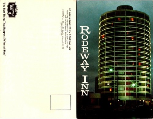 Missouri St. Louis Downtown Rodeway Inn Observatory Lounge Vintage ...