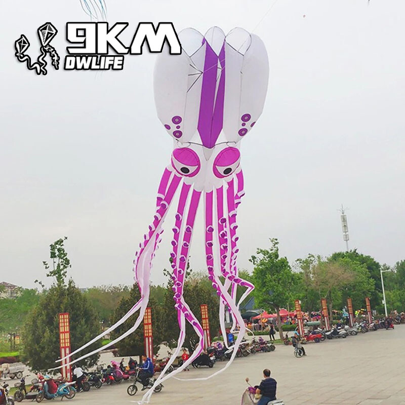 Giant 12M Octopus Kite Single Line Soft Inflatable KITE 30D Ripstop ...