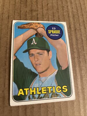 1969 Topps Ed Sprague #638 Oakland Athletics Vintage Baseball Cards ...