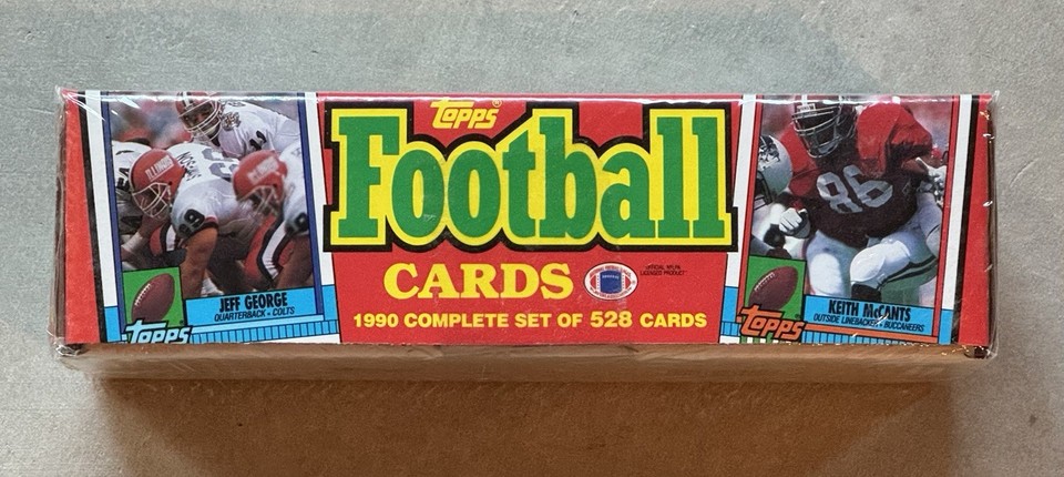 1990 Topps Football Card Complete Set of 528 Picture Cards Factory ...
