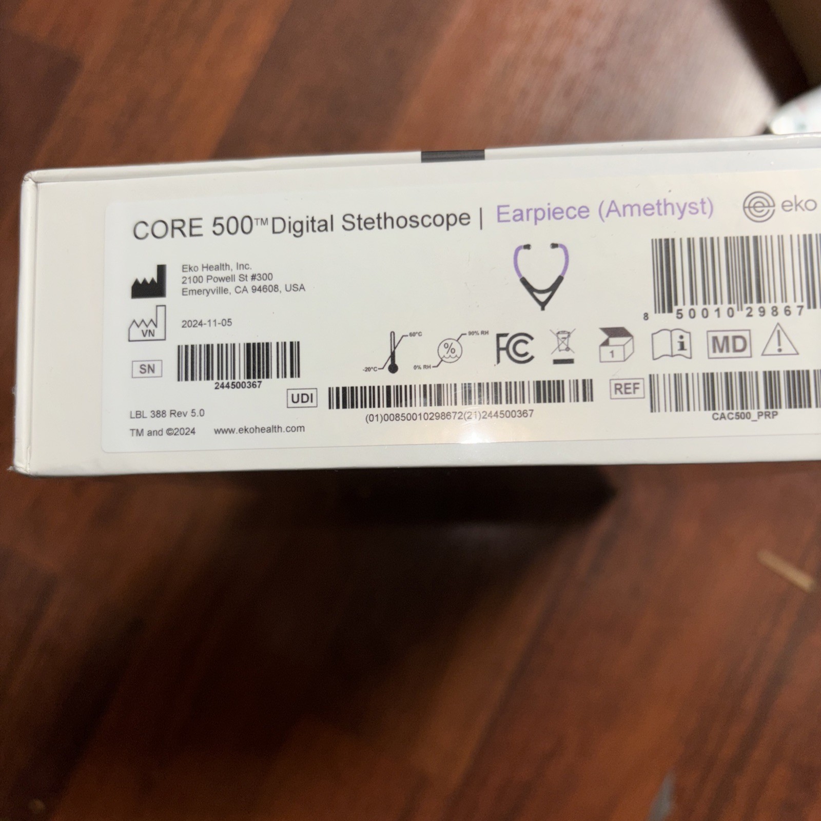 CORE 500™ Digital Stethoscope Earpiece - Amethyst | eBay