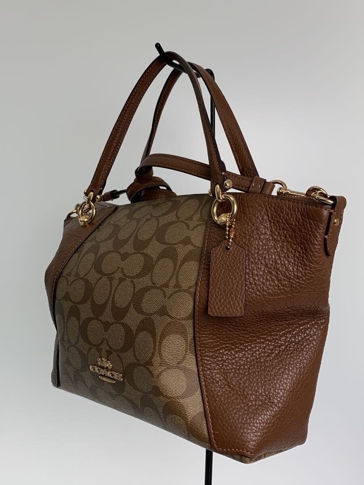 COACH Handbag PVC Brown All-Over Print C6230 | eBay
