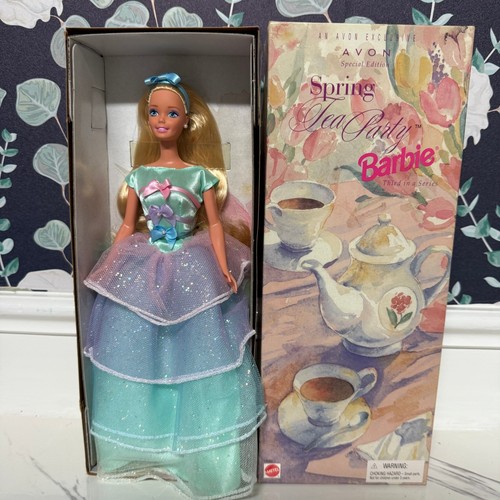 Avon Exclusive Spring Tea Party Barbie Doll 1997 Third in Series (READ ...