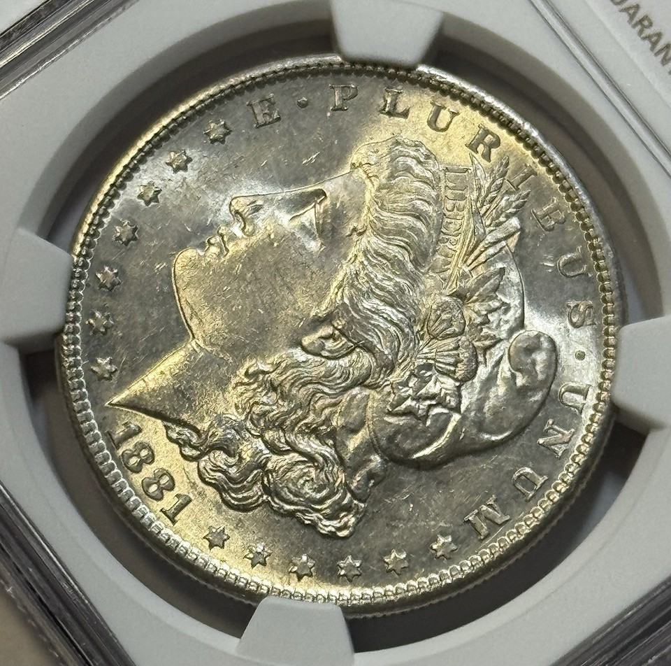 1881-S Morgan Silver Dollar NGC MS61 — San Francisco Mint — Beautiful ...