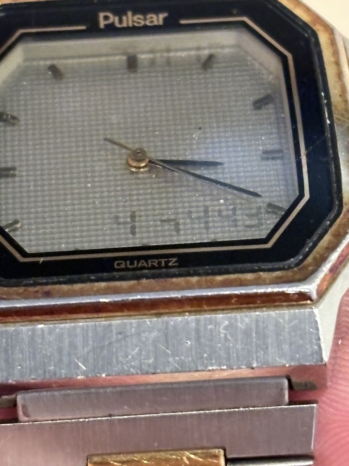 Pulsar Y951-5019 Ana-Digi World Time Watch, Works, USED, VERY FADED LCD ...