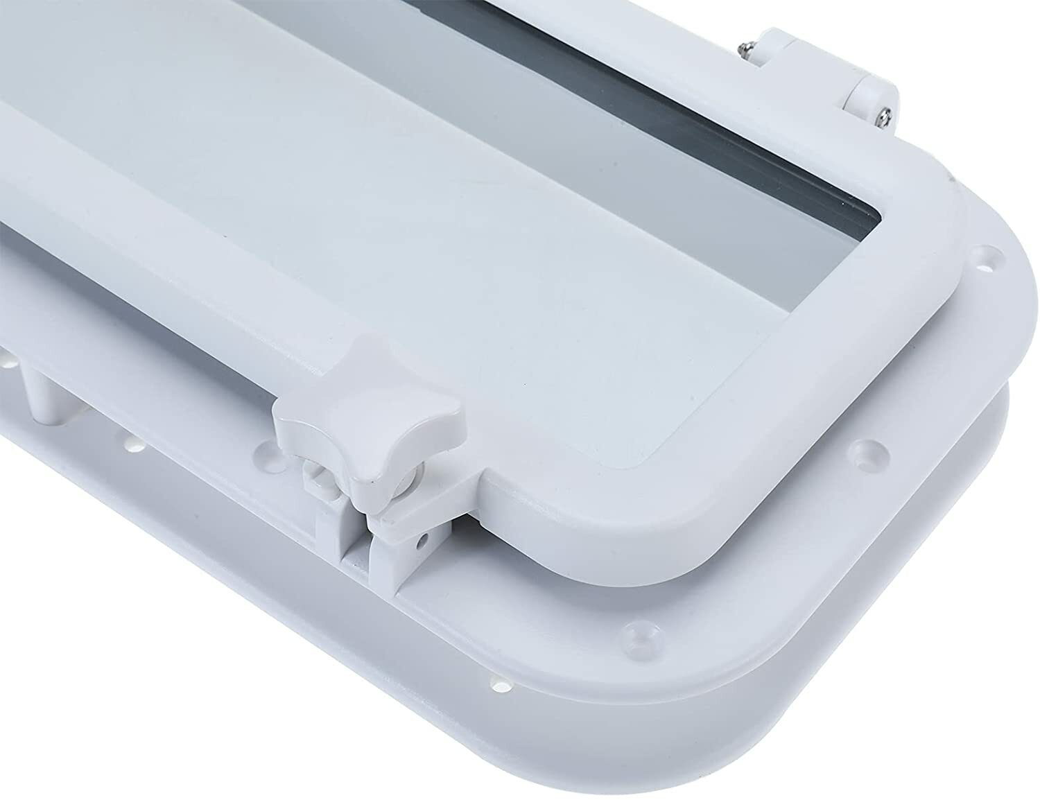 16"X 8" Boat Yacht Rectangle Opening Portlight Porthole White ABS ...