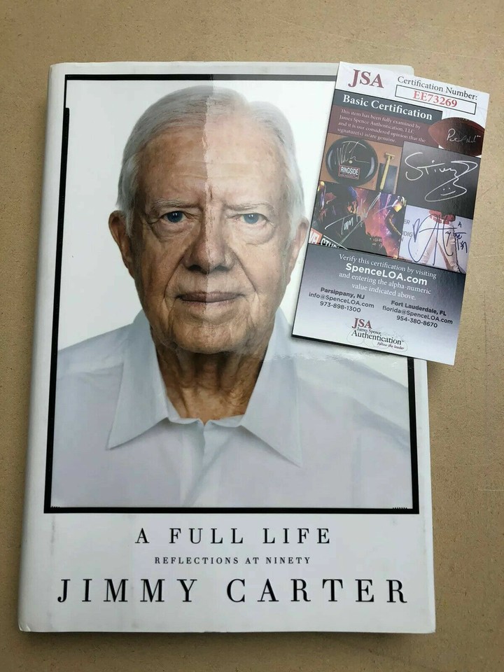 SIGNED Jimmy Carter Book A Full Life AUTOGRAPH AUTOGRAPHED COA JSA + 12 ...