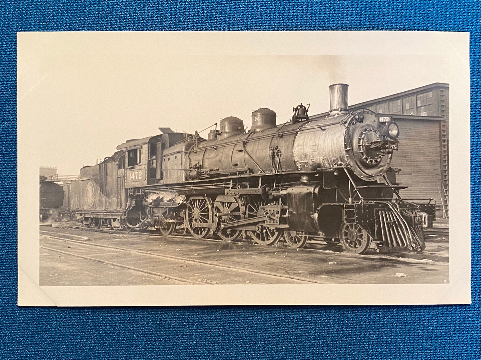 Great Northern Railway Train Engine Locomotive No. 1472 Antique Photo ...