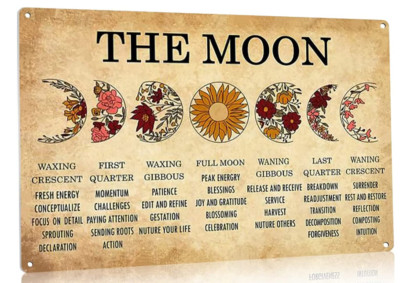 THE MOON ~ Metal sign~ Home Decor 8x12~ | eBay