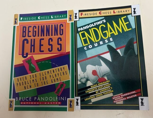 Lot of 2 CHESS BOOKS by BRUCE PANDOLFINI Beginning Endgame | eBay