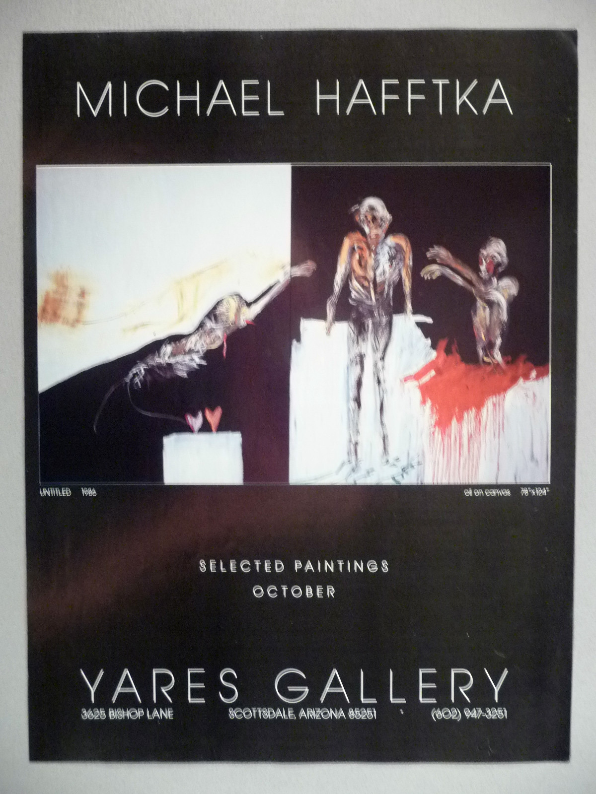 Michael Hafftka Art Gallery Exhibit PRINT AD - 1986 | eBay