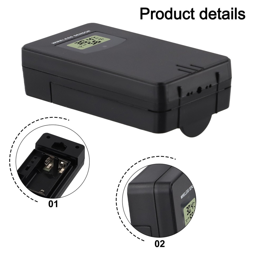 Plastic Wireless Sensor Station Temperature Wall Mount Weather ...