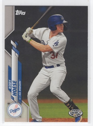 2020 Topps Pro Debut Kody Hoese AZL Dodgers #PD-117 | eBay