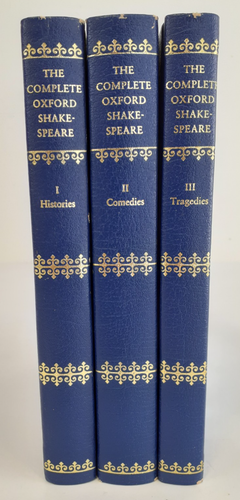 The Complete Oxford Shakespeare 3 Book Set. G337 D52 | eBay