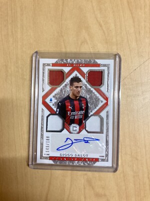 2020-21 Chronicles Cornerstones Diogo Dalot Autograph Quad Jersey Auto ...