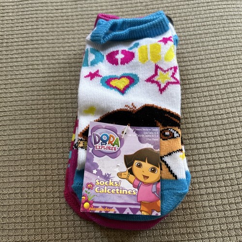 Dora The Explorer girl's socks 3 pairs Size 6-8 | eBay