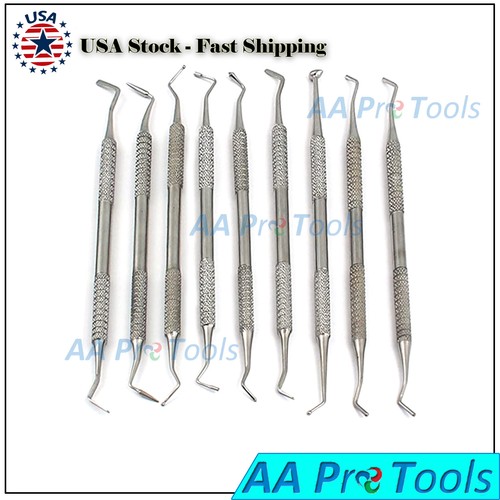 9PCS Amalgam Dental Filling Plugger Condenser Composite Restorative ...