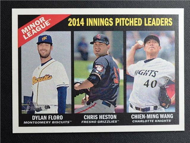 2015 Topps Heritage Minors #192 Chien-Ming Wang Dylan Floro Chris Heston LL | eBay