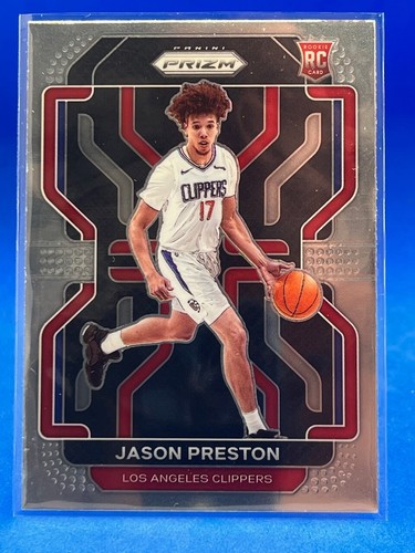 2021-22 Panini Prizm Jason Preston Base Rookie RC #327 Los Angeles ...