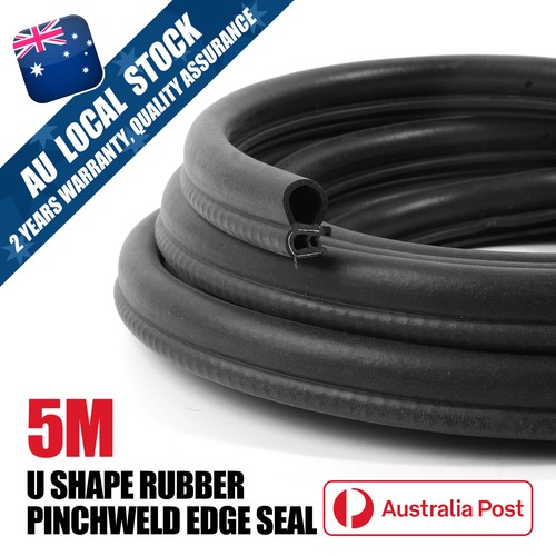 16ft 5m Rubber Pinch Weld Seal Strip Car Door Edge U Shape Protector ...