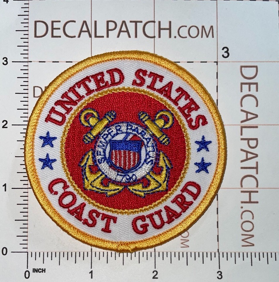 United States Coast Guard Logo Patch Iron-On/Sew-On New A970 | eBay