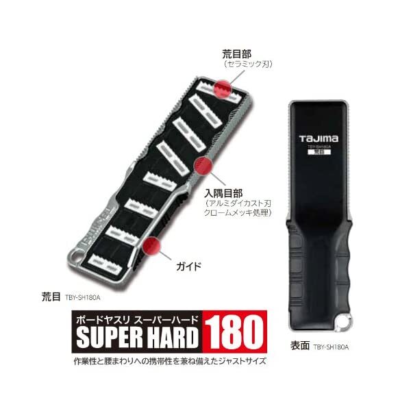 TAJIMA SUPER HARD BOARD RASP - FINE CERAMIC BLADE (COARSE) TBY-SH180A ...