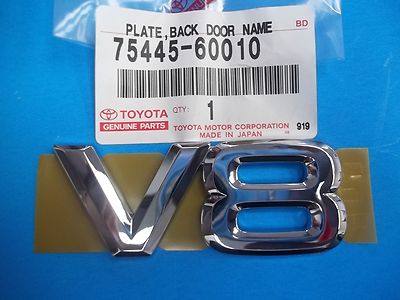 Genuine Toyota Land Cruiser Lexus Gx470 Liftgate V8 Emblem 75445-60010 ...