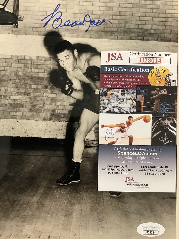 Beau Jack Signed Photo 8x10 Boxing Gloves HOF Autograph Ring JSA COA ...