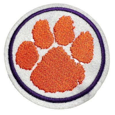 Embroidered/Tackle Twill Iron-on Patch - Clemson Tigers | eBay