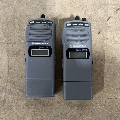 Motorola Spirit SV52 Portable Radio AS IS VERY RARE Lot Of 2 | eBay